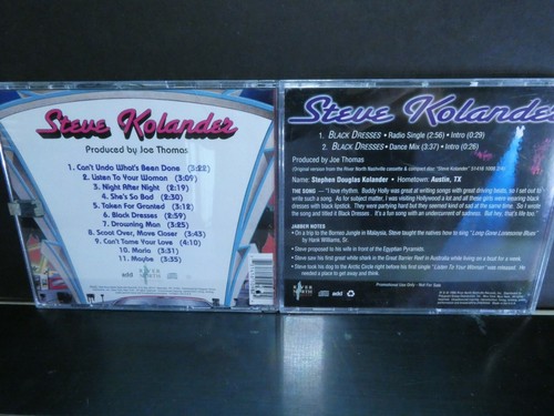 LOT of 2 Steve Kolander CD's: Black Dresses / self titled | eBay