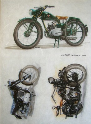 Rice Paper for Decoupage Scrapbook Crafting Motorcycle 188* | eBay UK