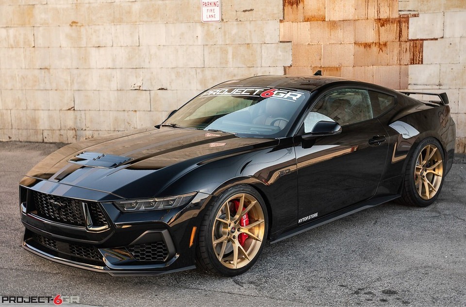 19'' Project 6GR Ten Spoke Wheels Red Windows Gloss Black Ford Shelby ...