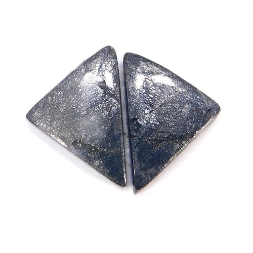 20.00Cts. 100% Natural Marcasite Matched Pair Triangle Cabochon Loose ...