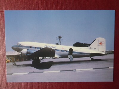 CARTE POSTALE AIRLINE POST CARD DOUGLAS DC-3 GIBAIR G-AMFV | eBay