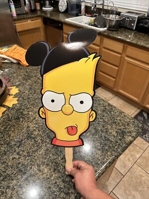 D23 2019 The Simpsons Bart Mickey Ears Disney Big Head RARE Promo | eBay