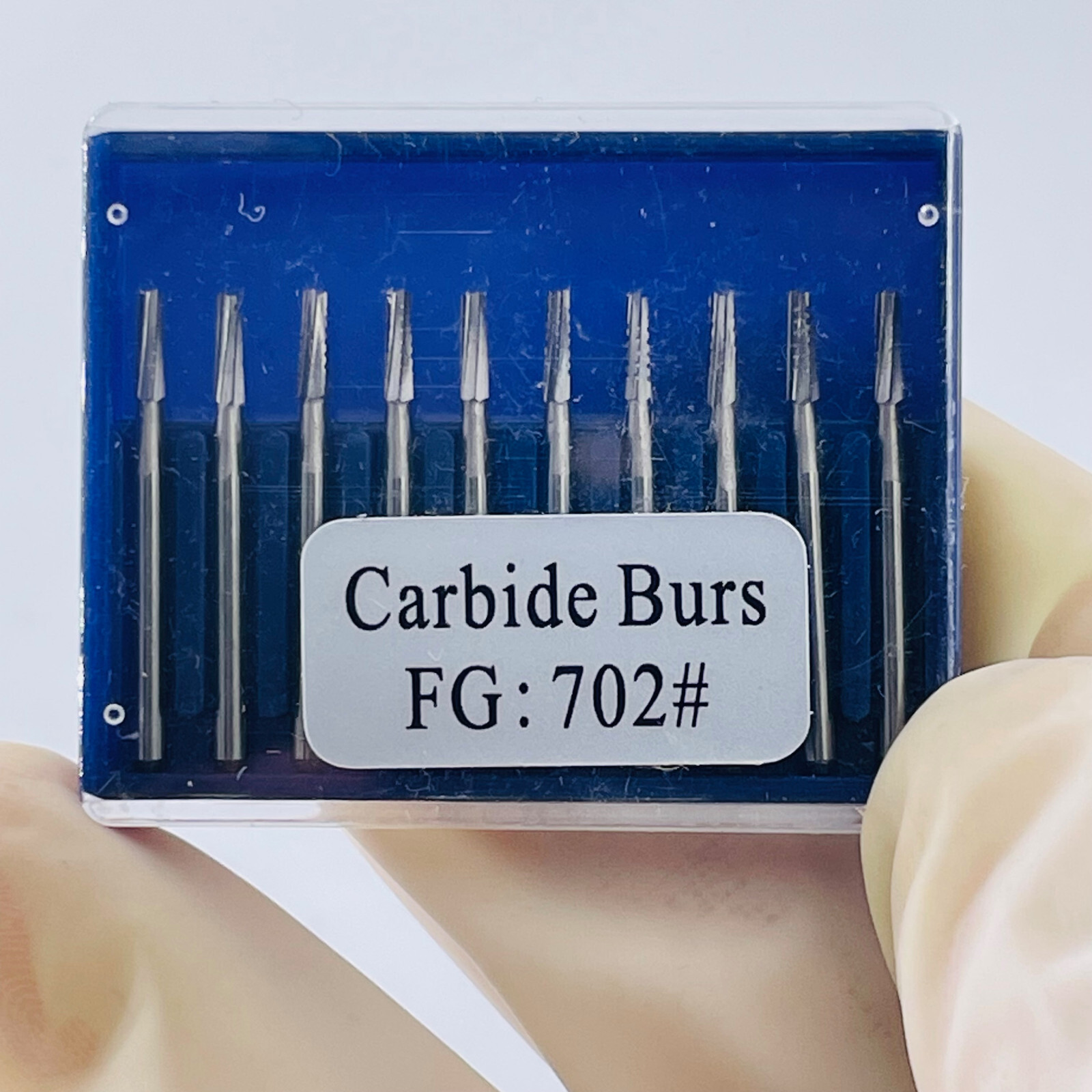10 Pcs/Pack Dental Tungsten Steel Carbide Burs FG-702 For High Speed ...