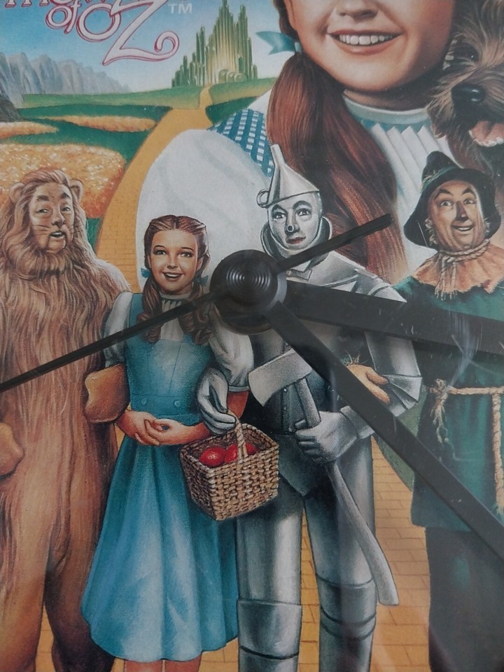 Rare 1995 WIZARD of OZ 10" Wall Clock Turner Entertainment Kim Behm ...
