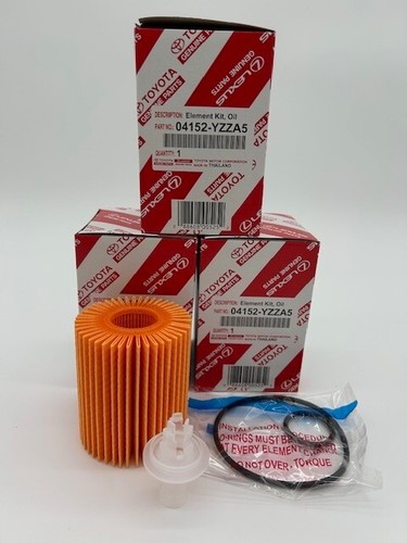 3 Pack Genuine Toyota Genuine OEM Oil Filter 04152-YZZA5 | eBay