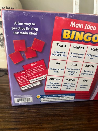 Lakeshore Main Idea Bingo Learning Game for sale online | eBay
