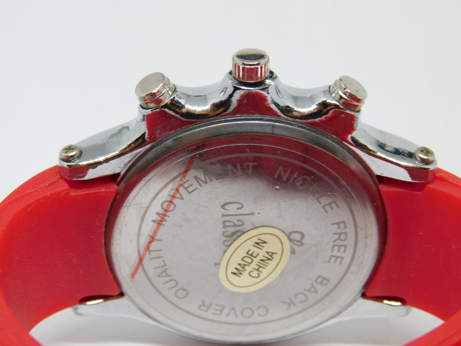 Classique Tachymeter Red Tone Band Quartz Analog Men's Fashion Watch ...