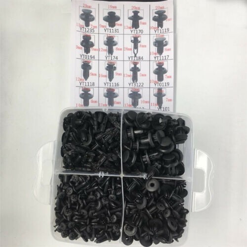 620Pcs Car Body Plastic Push Pin Rivet Fasteners Trim Panel Moulding ...