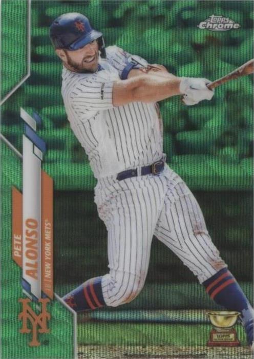 2020 Topps Chrome - Pete Alonso #80 Green Wave Refractor /99 for sale ...