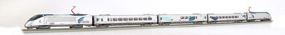 Bachmann 01205 HO Scale Amtrak Acela Starter Train Set with DCC ...