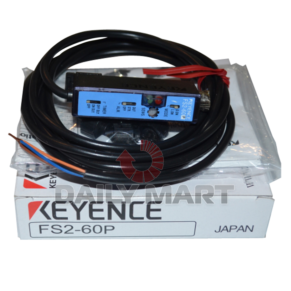 NEW Keyence FS2-60P Photoelectric Fiber Optic Sensor Amplifier FS260P ...