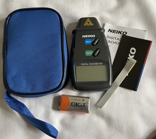 NEW Neiko 20713A Digital Tachometer Noncontact Laser Photo Sensor w/Bag ...