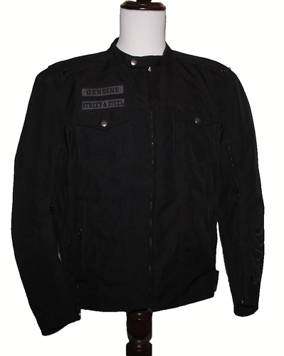 Street & Steel Men’s M Black Motorcycle Jacket Riding Inserts Armor | eBay