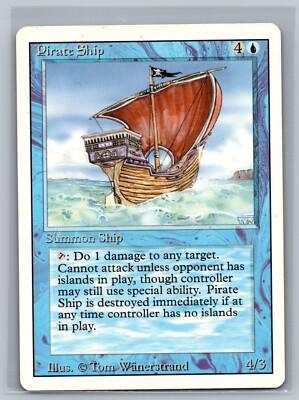 Magic The Gathering Revised Edition Pirate Ship MTG TCG CCG 3rd | eBay