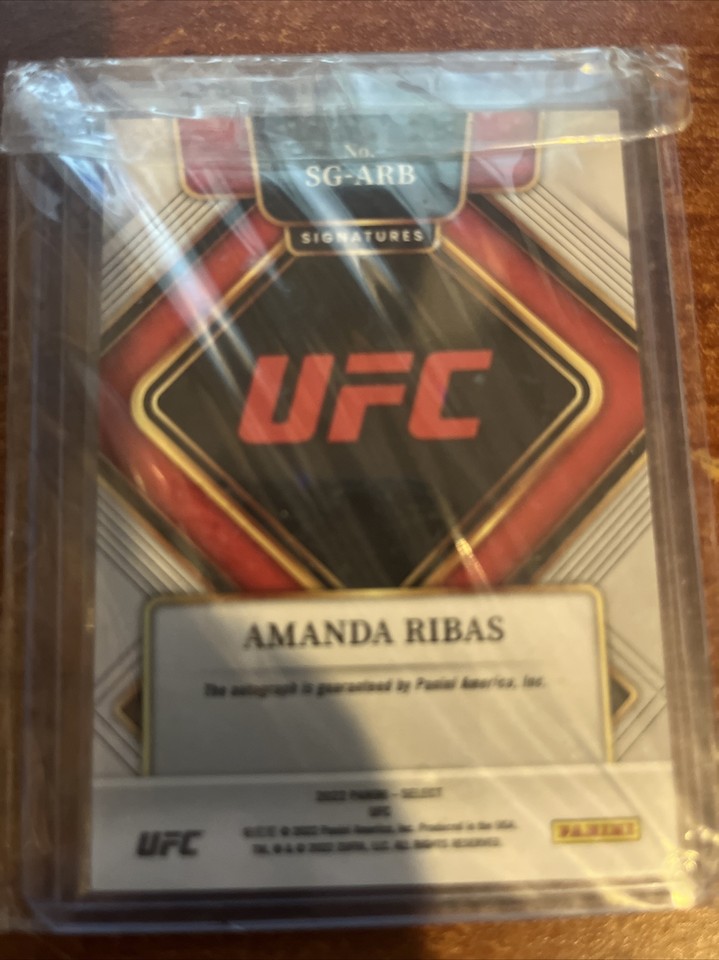 2022 Panini Select UFC Amanda Ribas Auto Autograph #SG-ARB Flyweight | eBay