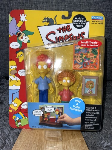 NEW The Simpsons Rod & Todd Flanders Figure World of Springfield Series ...