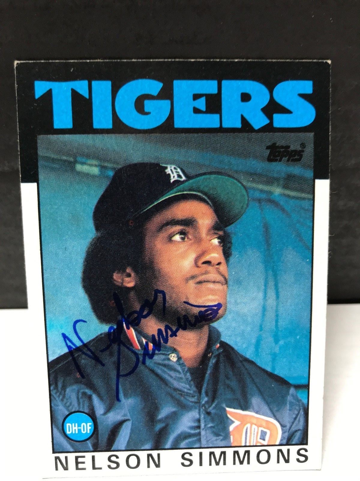 AUTOGRAPHED NELSON SIMMONS 1986 TOPPS #121 DETROIT TIGERS | eBay
