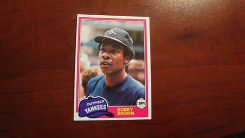 1981 TOPPS # 418 BOBBY BROWN BASEBALL CARD | eBay