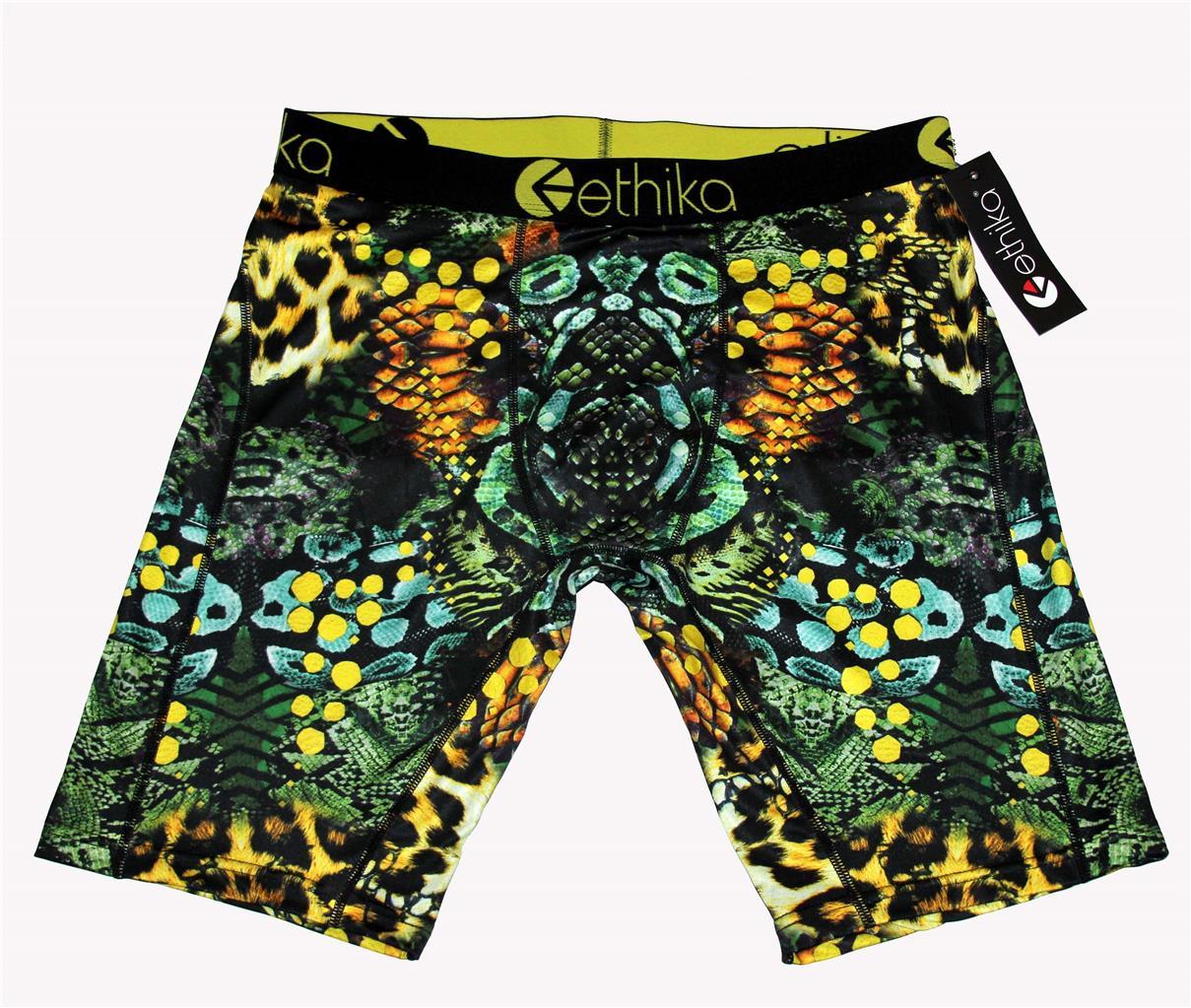 Ethika Staple Skinner Two PYTHON Snake Bold Colors Long Boxer Briefs ...