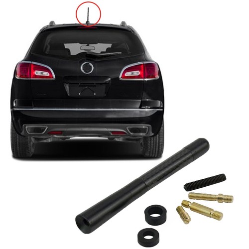 4.7" Car Short Antenna Carbon Fiber Style Radio AM/FM w/Screws For ...