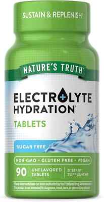 SM Nature’s Truth Electrolyte Hydration Tablets Sugar Free Non-GMO 90 ...
