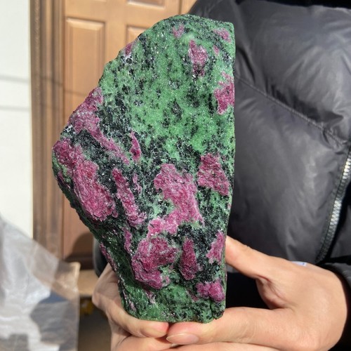6.4lb Natural green Ruby zoisite (anylite) rough quartz crystal sample Healing | eBay