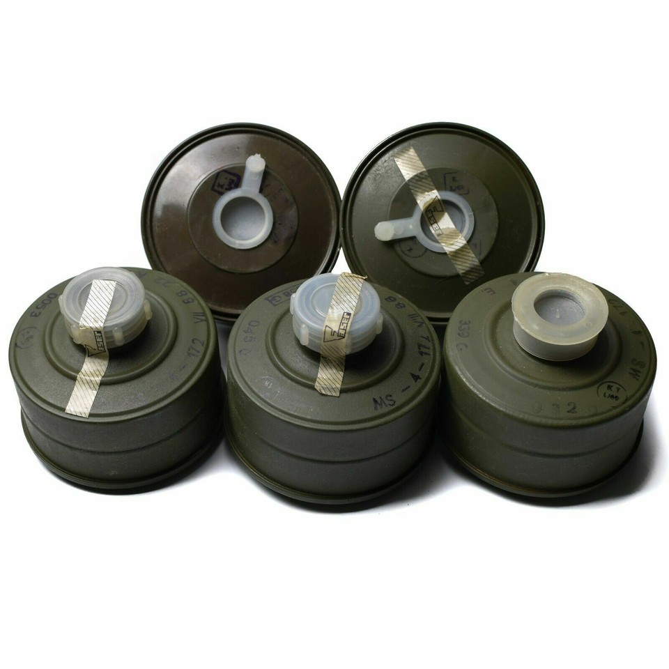 MODERN GAS MASK MS-4 FILTER CARTRIDGE CANISTER RESPIRATORY PROTECTION ...