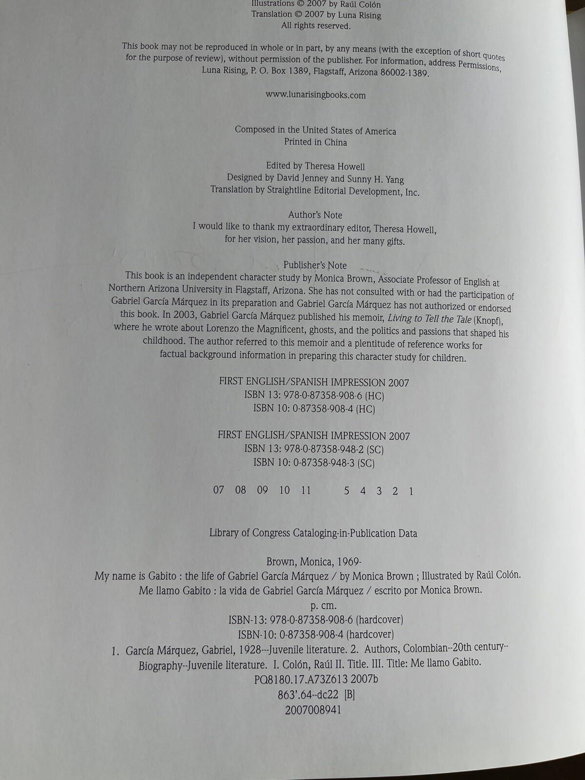 My Name Is Gabito/Me Llamo Gabito: The Life of Gabriel Garcia Marquez ...