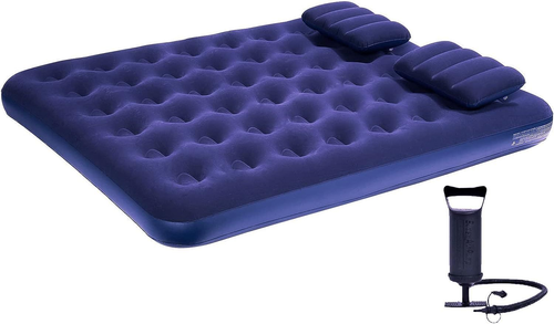 DIMAR GARDEN Queen Size Camping Air Mattress Inflatable Bed with Queen ...