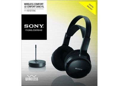 Sony MDR-RF811RK Wireless Rechargeable Stereo Headphones 4905524950304 ...