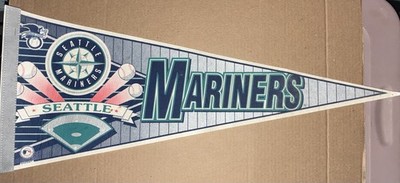 Vintage 1990s Seattle Mariners MLB Baseball Souvenir Felt Pennant 12 x ...