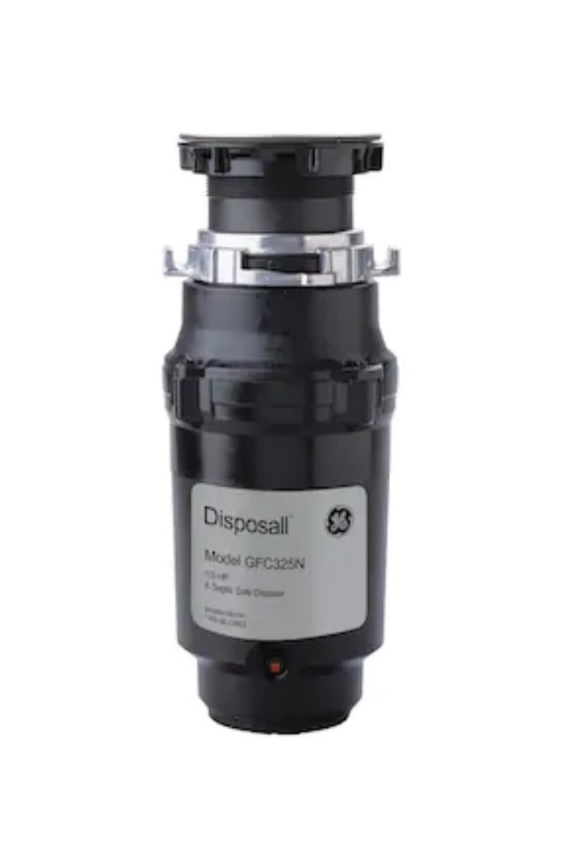 GENERAL ELECTRIC 1/2 HP Continuous Feed Garbage Disposer Corded GFC525N ...