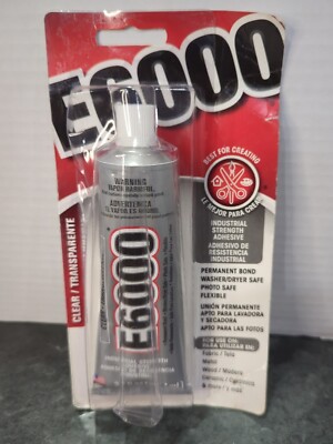 Industrial Strength E6000 Adhesive Clear Eclectic Glue Multi-Purpose 3. ...
