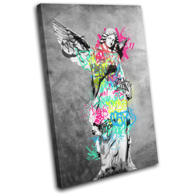Graffiti Angel Tags Urban Grunge Urban SINGLE TOILE murale ART Photo ...