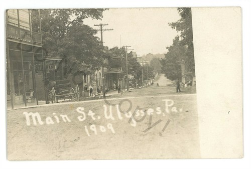 RPPC Main Street ULYSSES PA Potter County Pennsylvania Real Photo ...