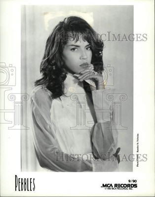 1990 Press Photo Singer And Actress Pebbles - lrp29241 | eBay