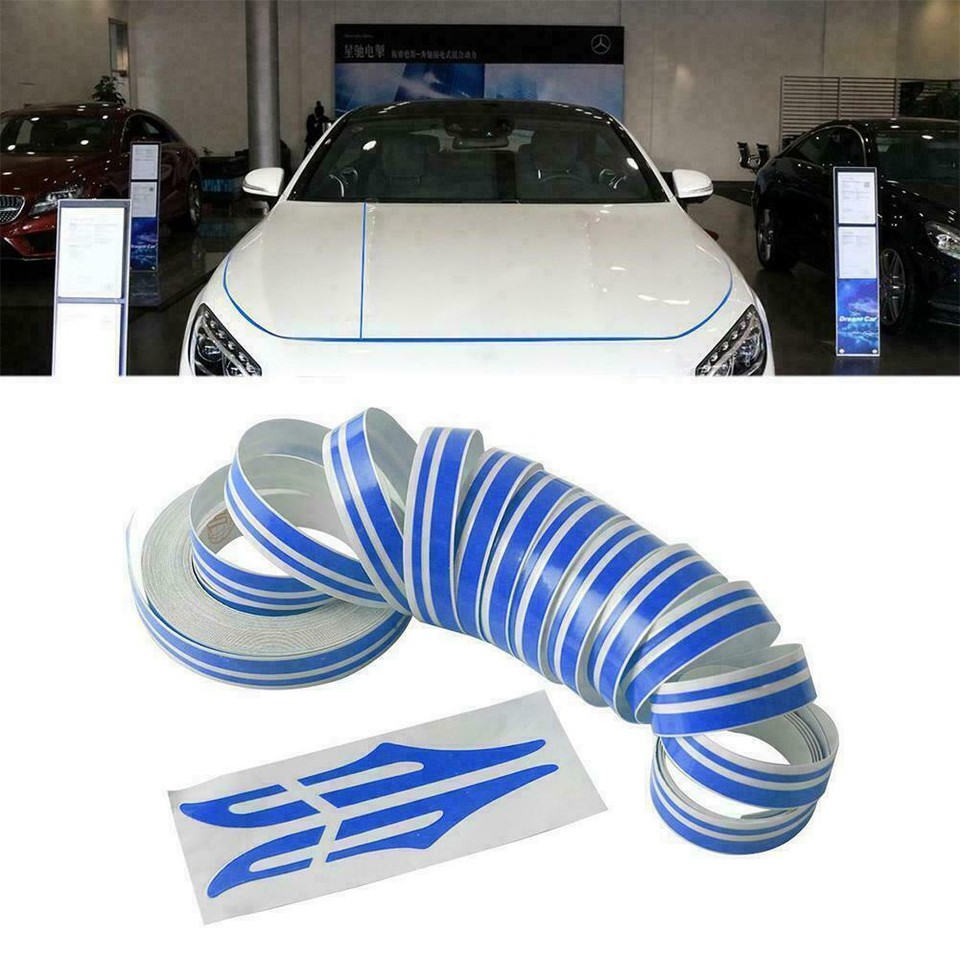 Double Line Tape Car Decal Striping Pin Stripe Steamline Vinyl Black ...