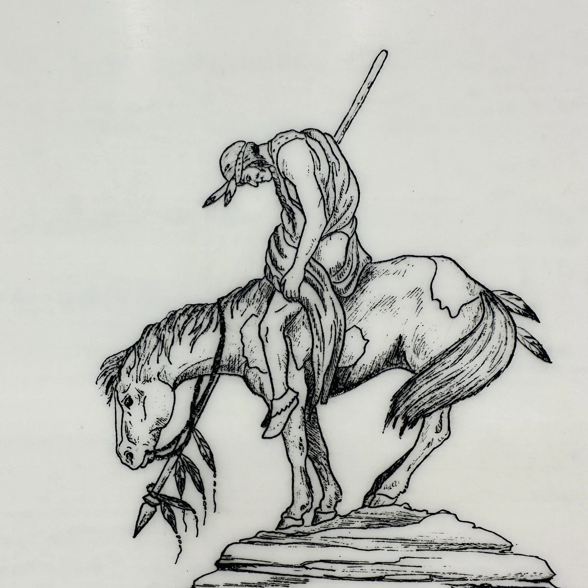 End Of The Trail Drawing