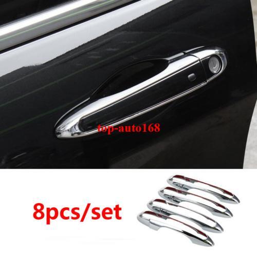 ABS Chrome Door Handle Catch Frame Cover Trim 8 pcs For Jeep Cherokee ...