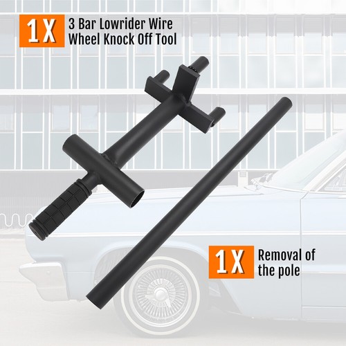 3 Bar Lowrider Wire Wheel Knock Off Tool For Dayton Luxor Zenith Chinas ...