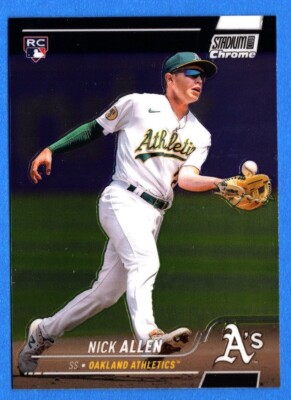 2022 Topps Stadium Club Chrome Nick Allen Rookie 338 Oakland Athletics ...