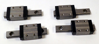 LOT OF 4 MiSUMi SSEB 10 MINIATURE LINEAR GUIDE /MX SELF-LUBRICATION w ...