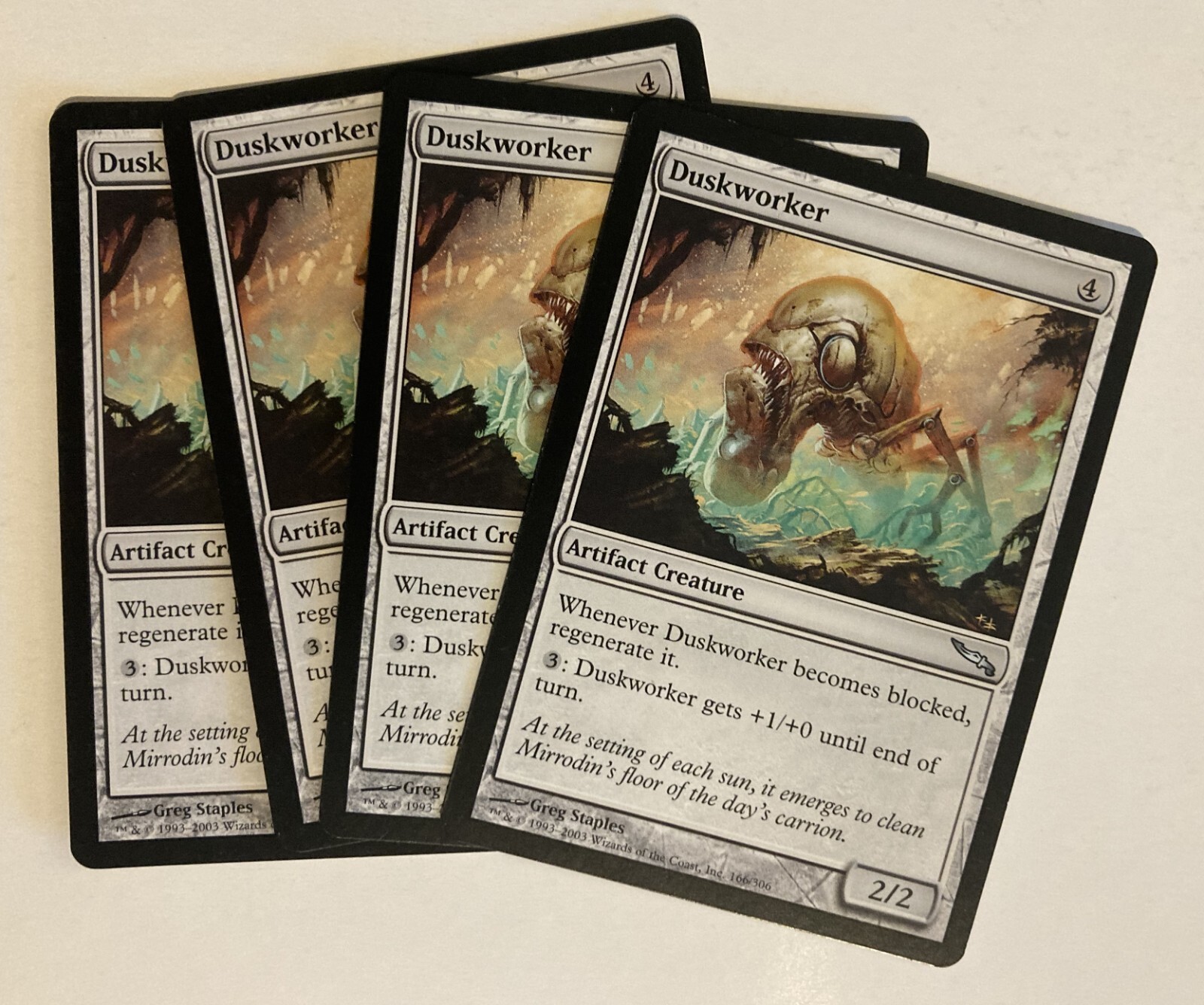 Duskworker (4) Mirrodin NM MTG Magic the Gathering | eBay