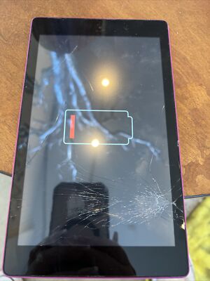 Amazon Kindle Fire HD 8 6th Generation 16GB WiFi 8in Pink broken in ...