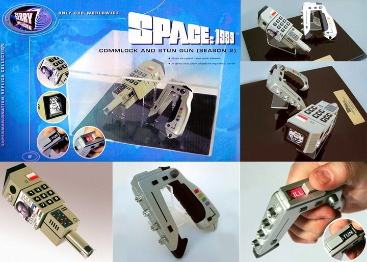 Vintage Gerry Andersons Space 1999 COMLOCK and STUN GUN REPLICA SET ...