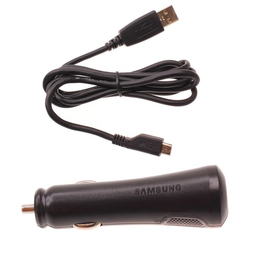 Micro USB Cable Car Charger DC Socket Power Adapter Plug-in for Cell ...