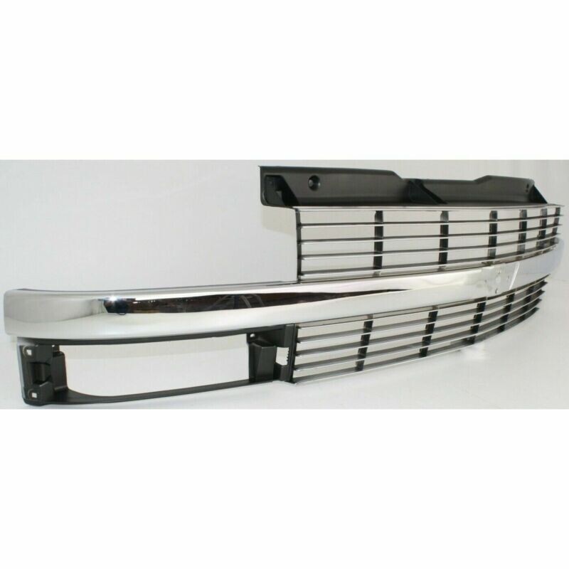 New GM1200371 Front Grille Chrome and Silver Fits Chevrolet Astro 1996 ...