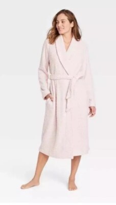 Women's Cozy Chenille Robe - Stars Above Pink M/L | eBay