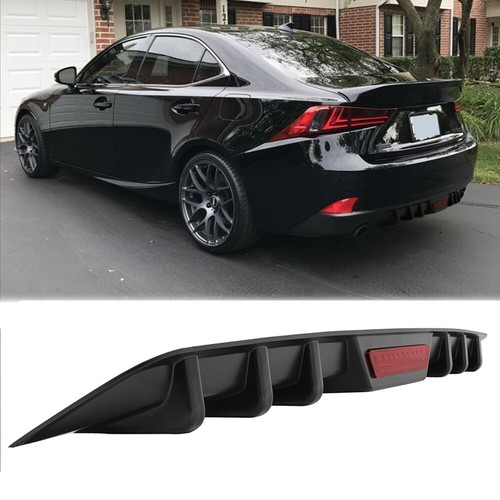 Rear Bumper Diffuser Splitter Lip W/ Led Brake Light For Lexus IS250 ...
