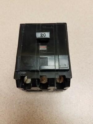 SQUARE D QOB320 CIRCUIT BREAKER 240 AC VOLT 20 AMP 3 POLE QOB320 | eBay